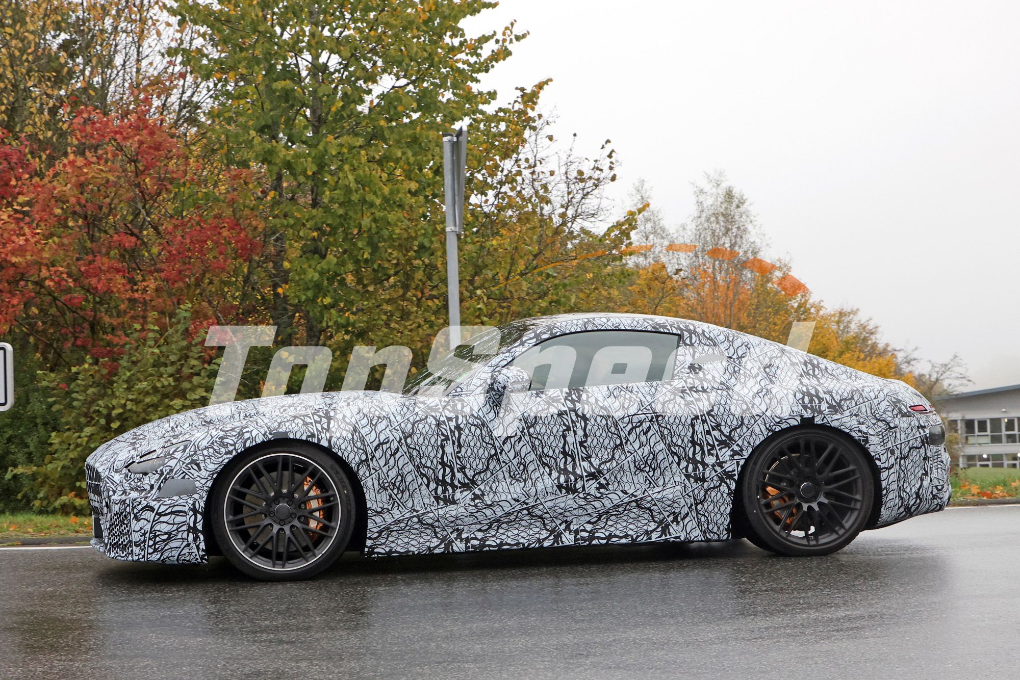 Upcoming Mercedes-AMG GT53 PHEV Shown Testing