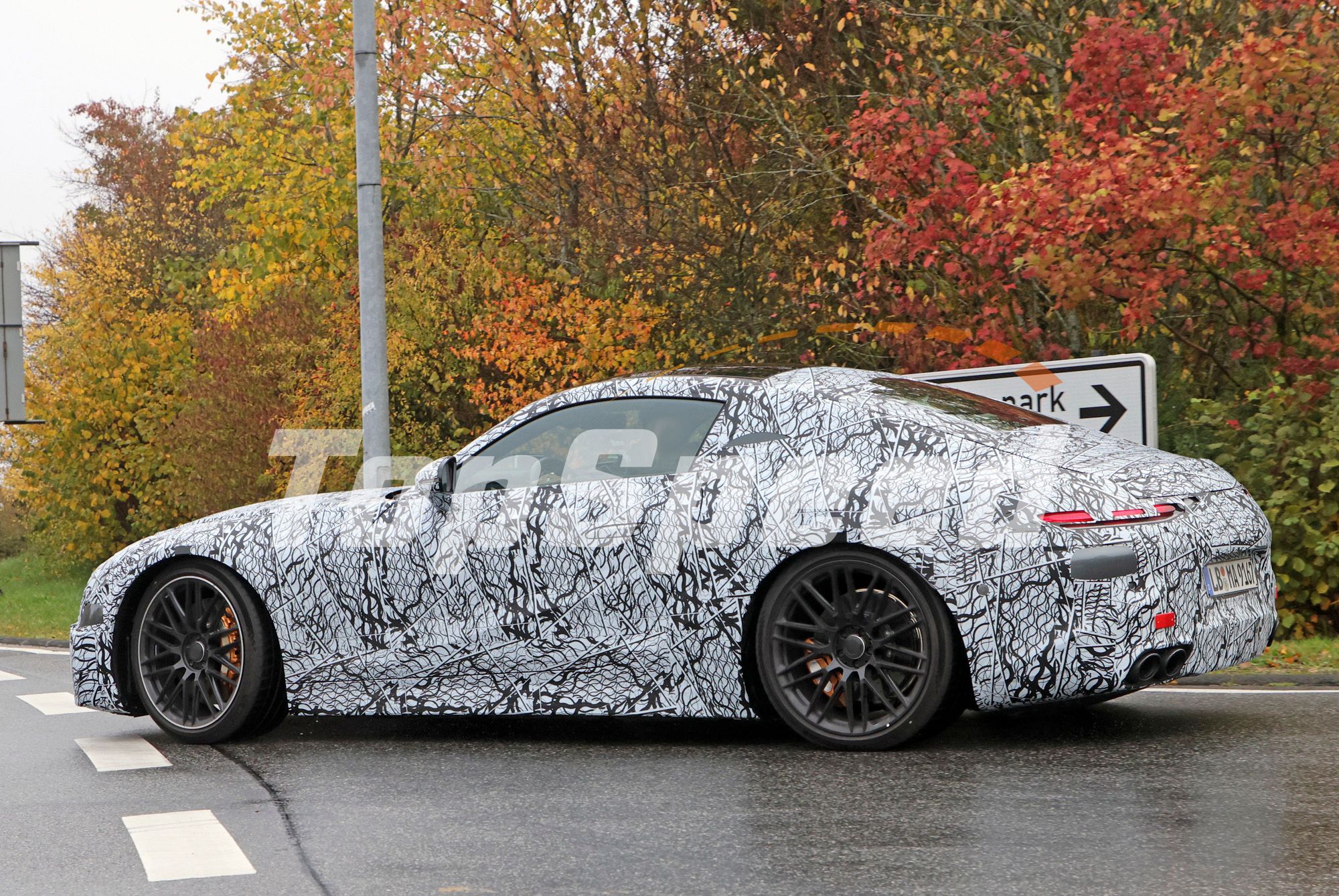 Upcoming Mercedes-AMG GT53 PHEV Shown Testing