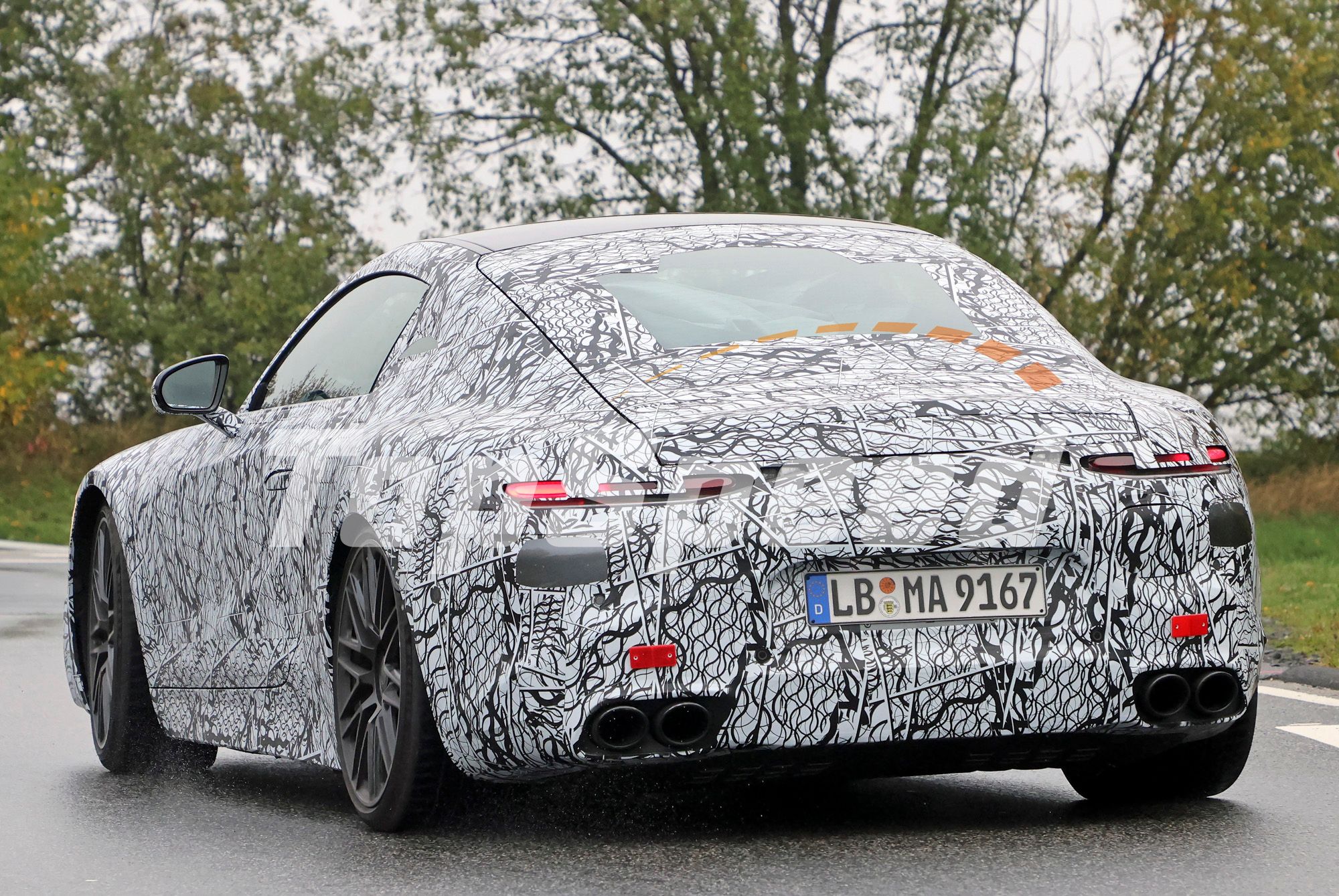 Upcoming Mercedes-AMG GT53 PHEV Shown Testing