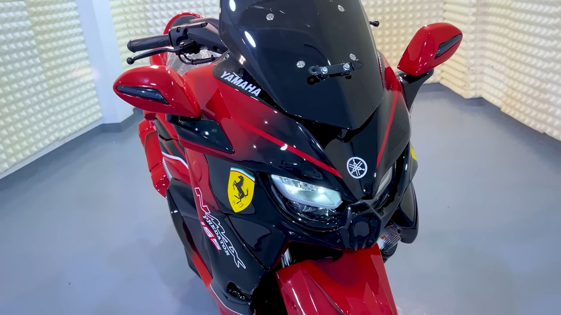 A Custom Yamaha NMax 155 Wears Scuderia Ferrari Styling
