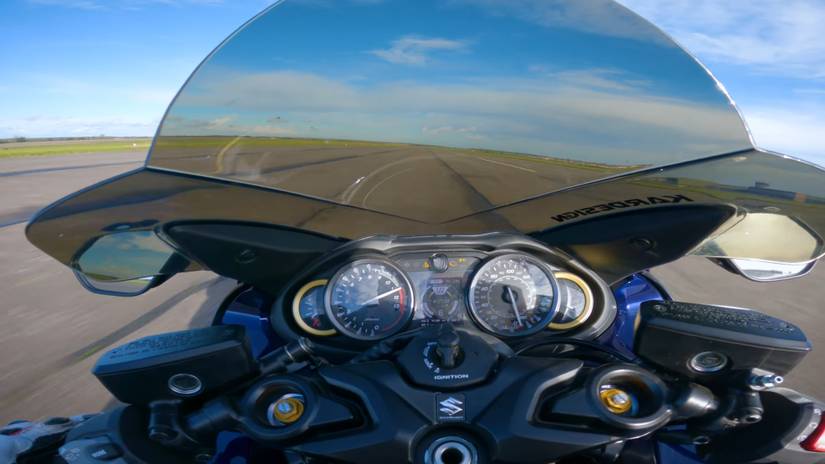 Watch TTS' 370-HP Supercharged Suzuki Hayabusa Annihilate A Runway