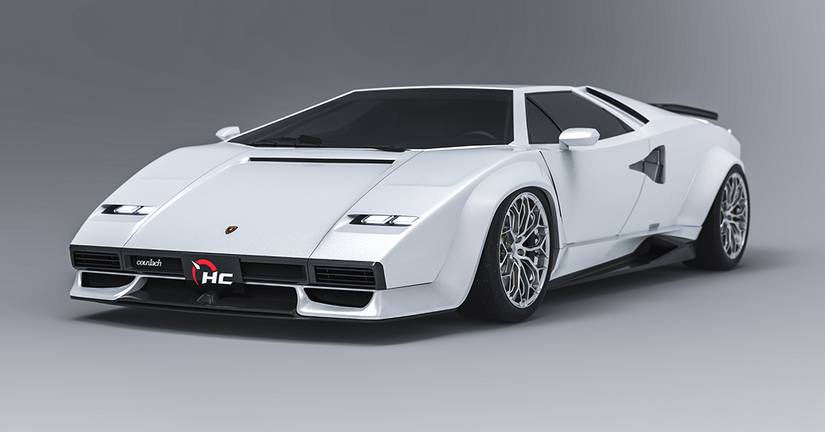 Lamborghini Countach Rendering Illustrates An Even More Striking Raging ...