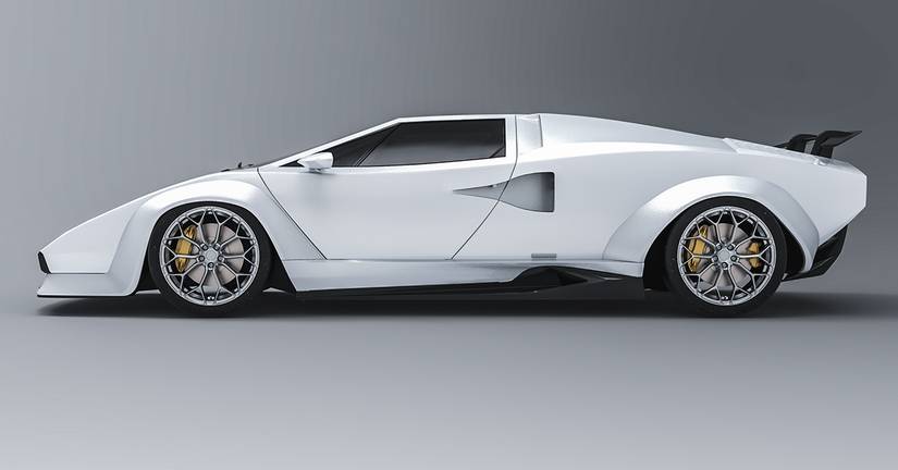Lamborghini Countach Rendering Illustrates An Even More Striking Raging ...