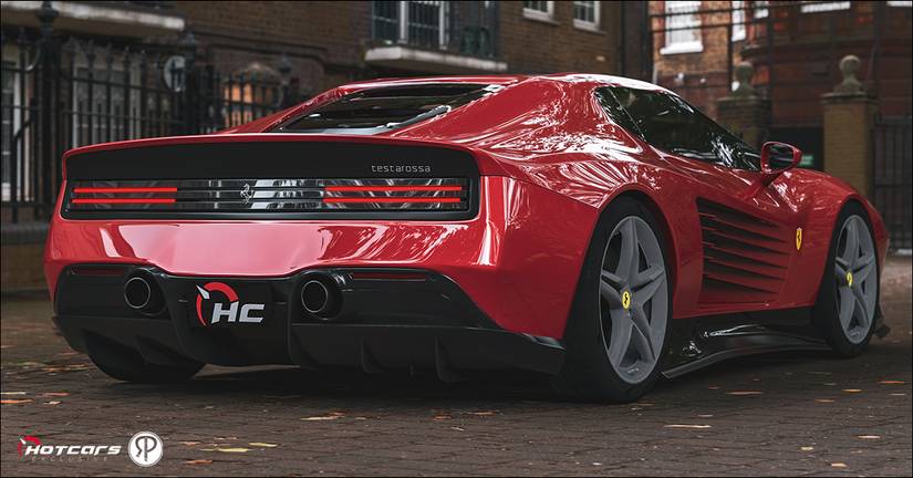 A Modern-Day Ferrari Testarossa Looks Stunning In An Artist's Rendering