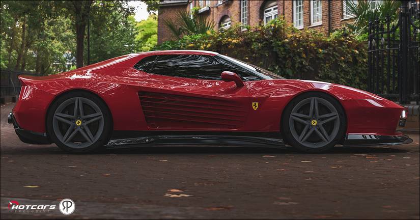A Modern-Day Ferrari Testarossa Looks Stunning In An Artist's Rendering