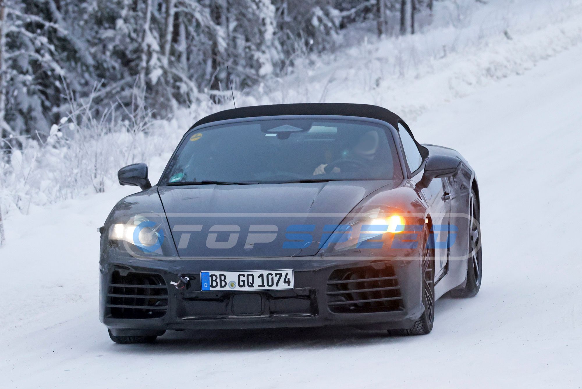 Spy Shots: An Early Look At The 2025 Porsche 718 Boxster EV