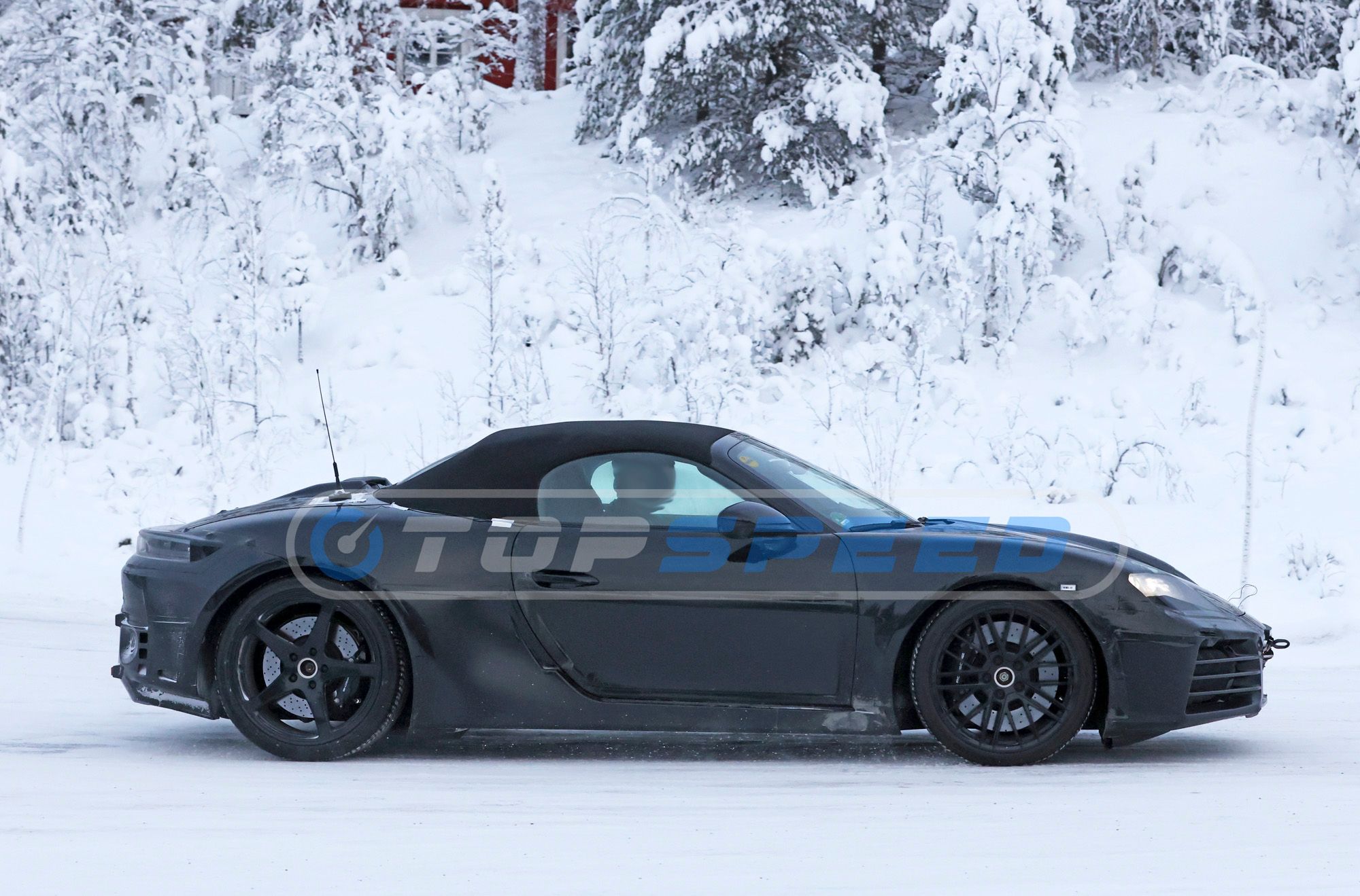 Spy Shots: An Early Look At The 2025 Porsche 718 Boxster EV