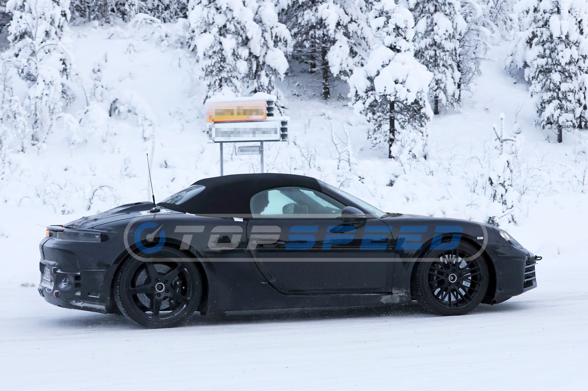 Spy Shots: An Early Look At The 2025 Porsche 718 Boxster EV