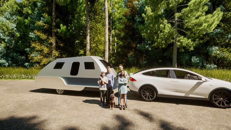 Colorado Teardrops Introduces A Camper That Can Charge EVs Anywhere
