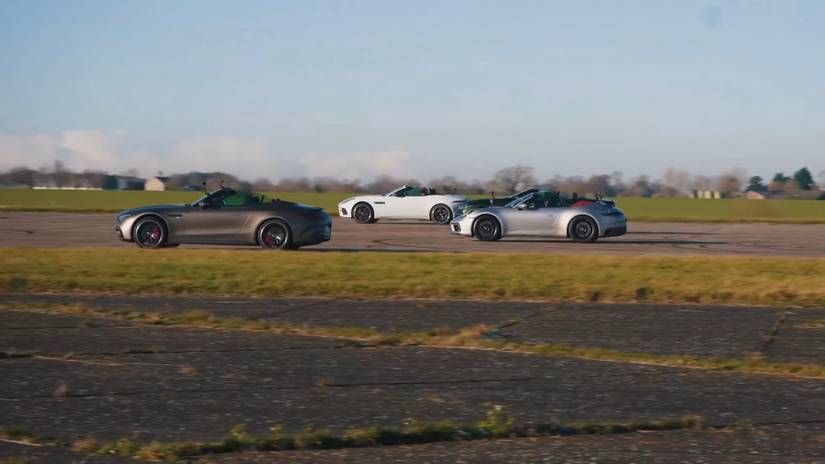 Watch The New AMG SL55 Drag Race Against A BMW M850i, Porsche 911 GTS ...