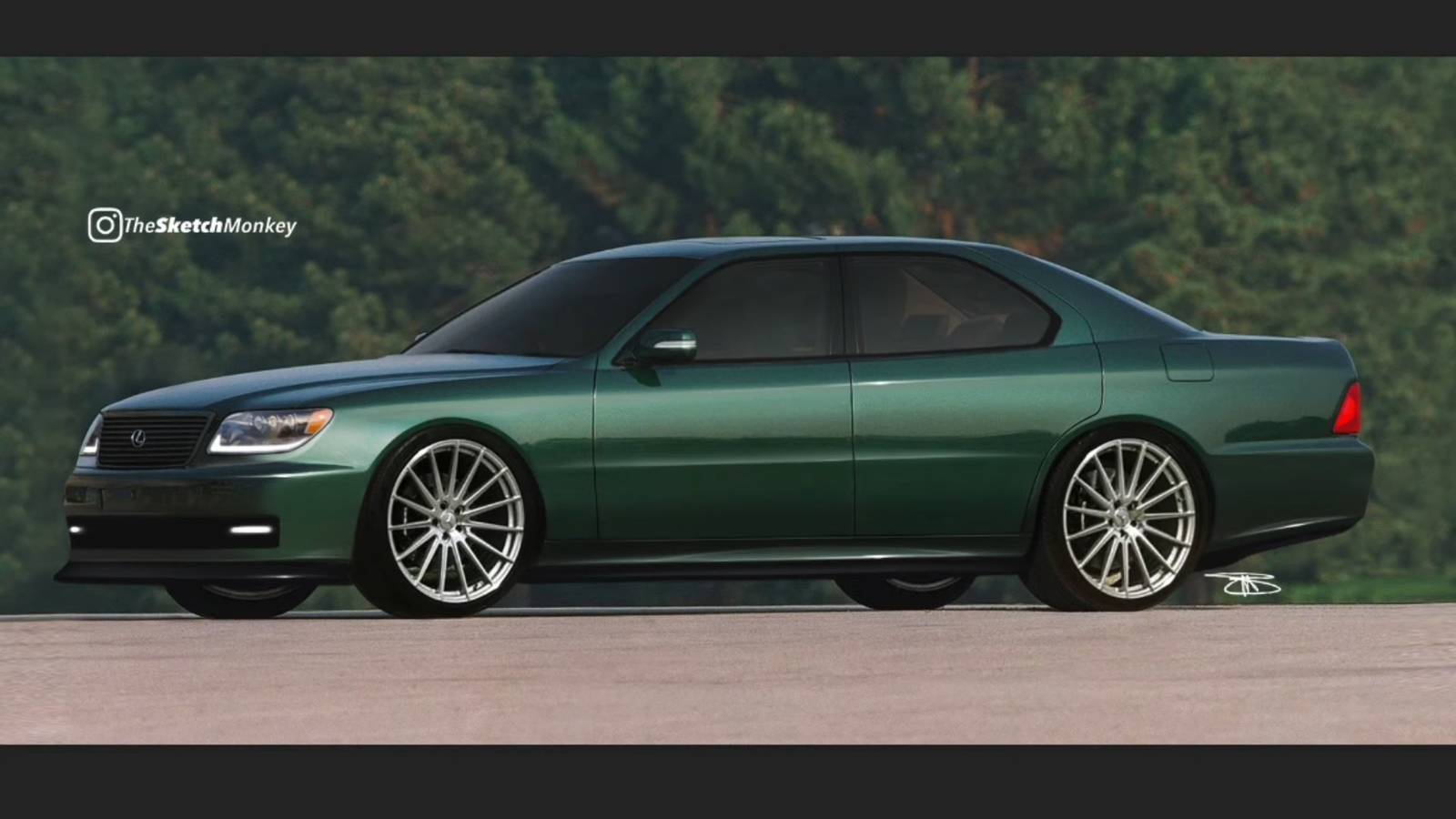 The Original Lexus LS Gets Digitally Refreshed For The 21st Century