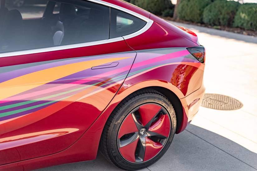 This Tesla Model 3 Looks Like An EV Take On BMW's Art Cars