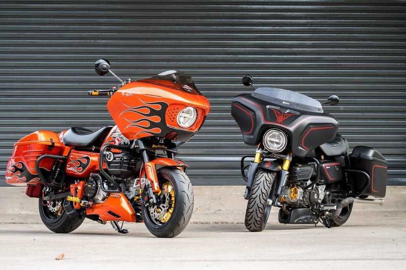 These Harley-Davidson Baggers Are Actually Honda Monkeys