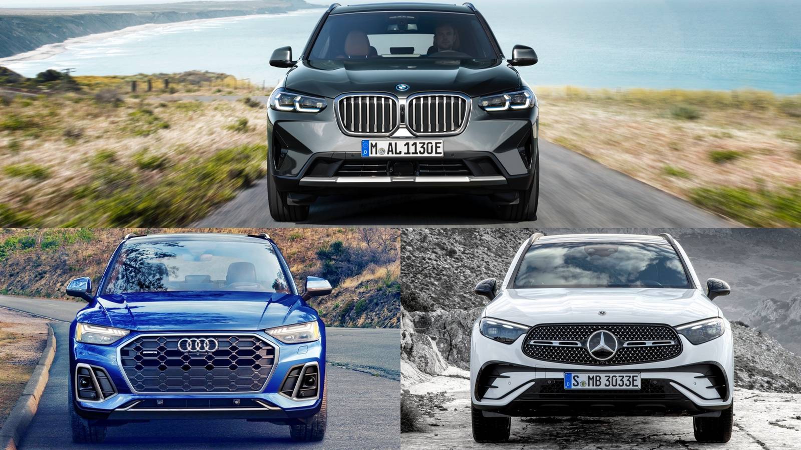 2023 German Compact Luxury SUV Showdown: Audi Q5 Vs. BMW X3 Vs. Mercedes-GLC
