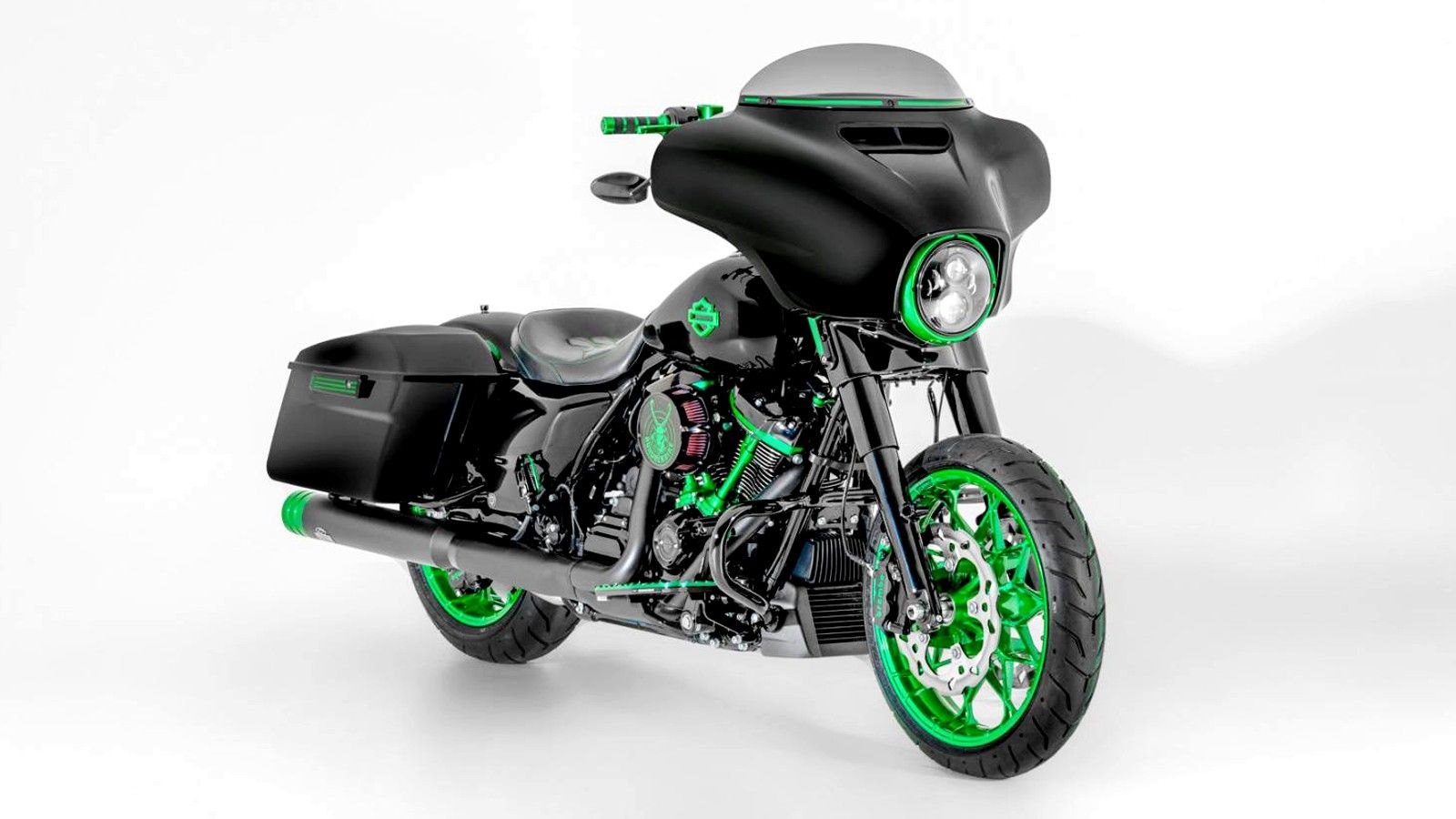 This Custom Harley-Davidson CVO Street Glide Is A Mean And Green Monster