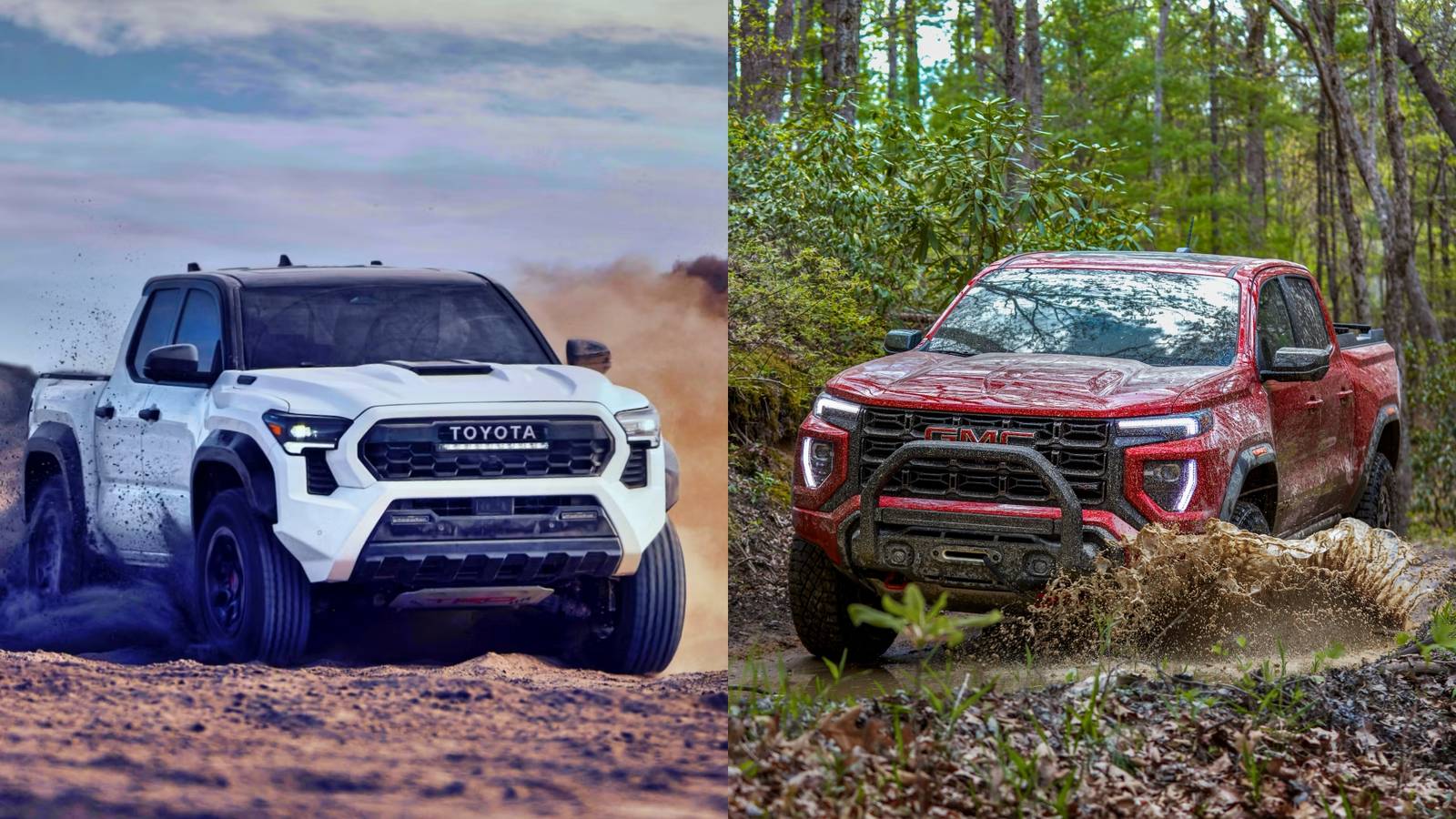 2024 Toyota Tacoma TRD Pro Vs. 2024 GMC Canyon AT4X