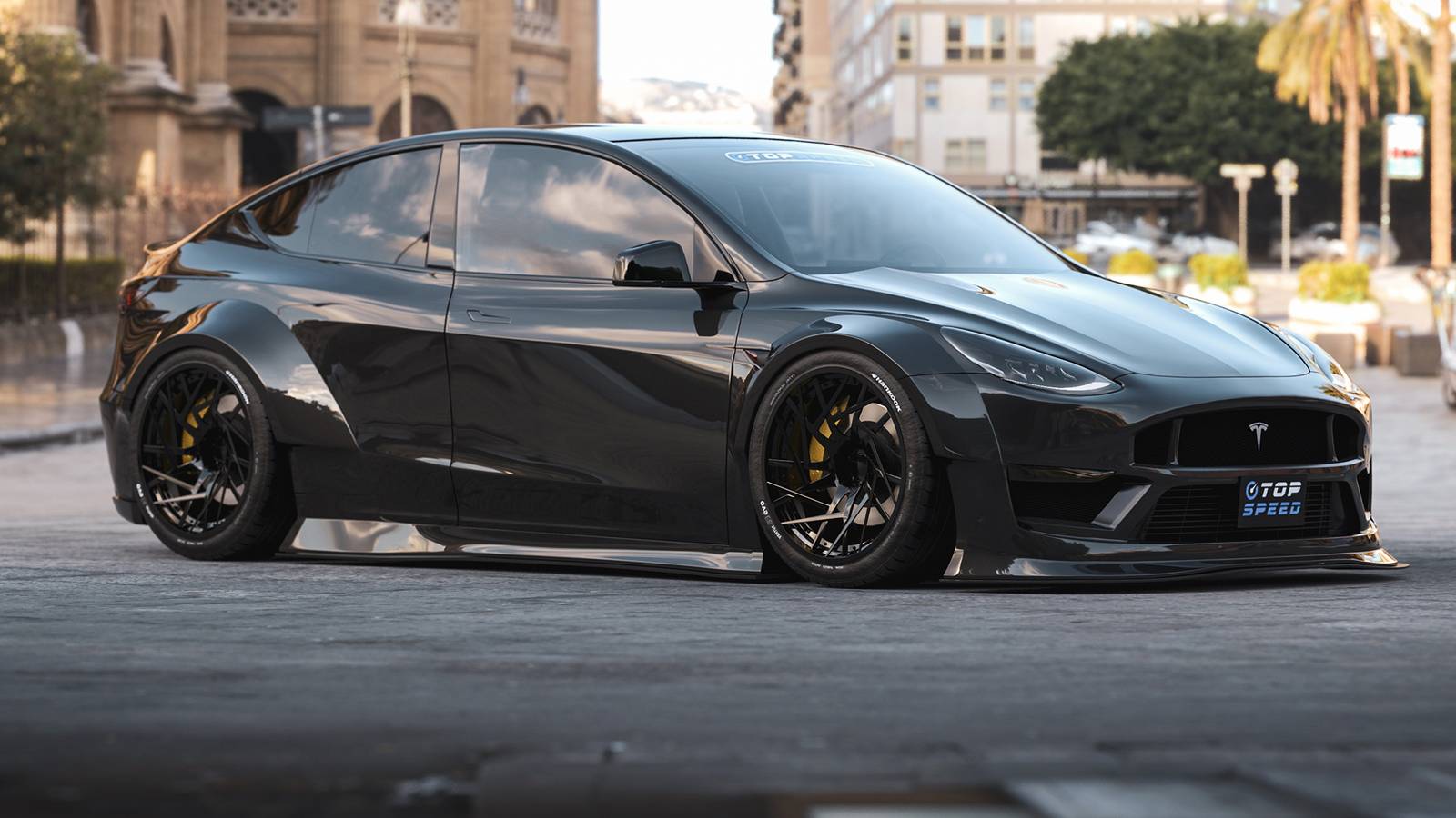 Our Exclusive Tesla Model Y Muscle Car Rendering Might Make you An EV ...