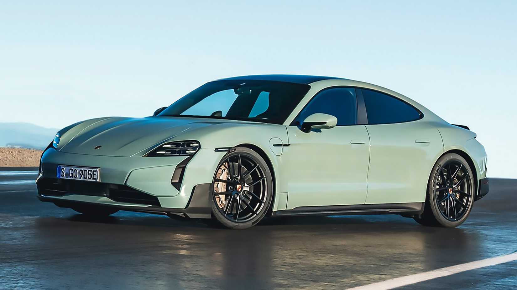 Luxus Porsche Taycan Grn Bilder