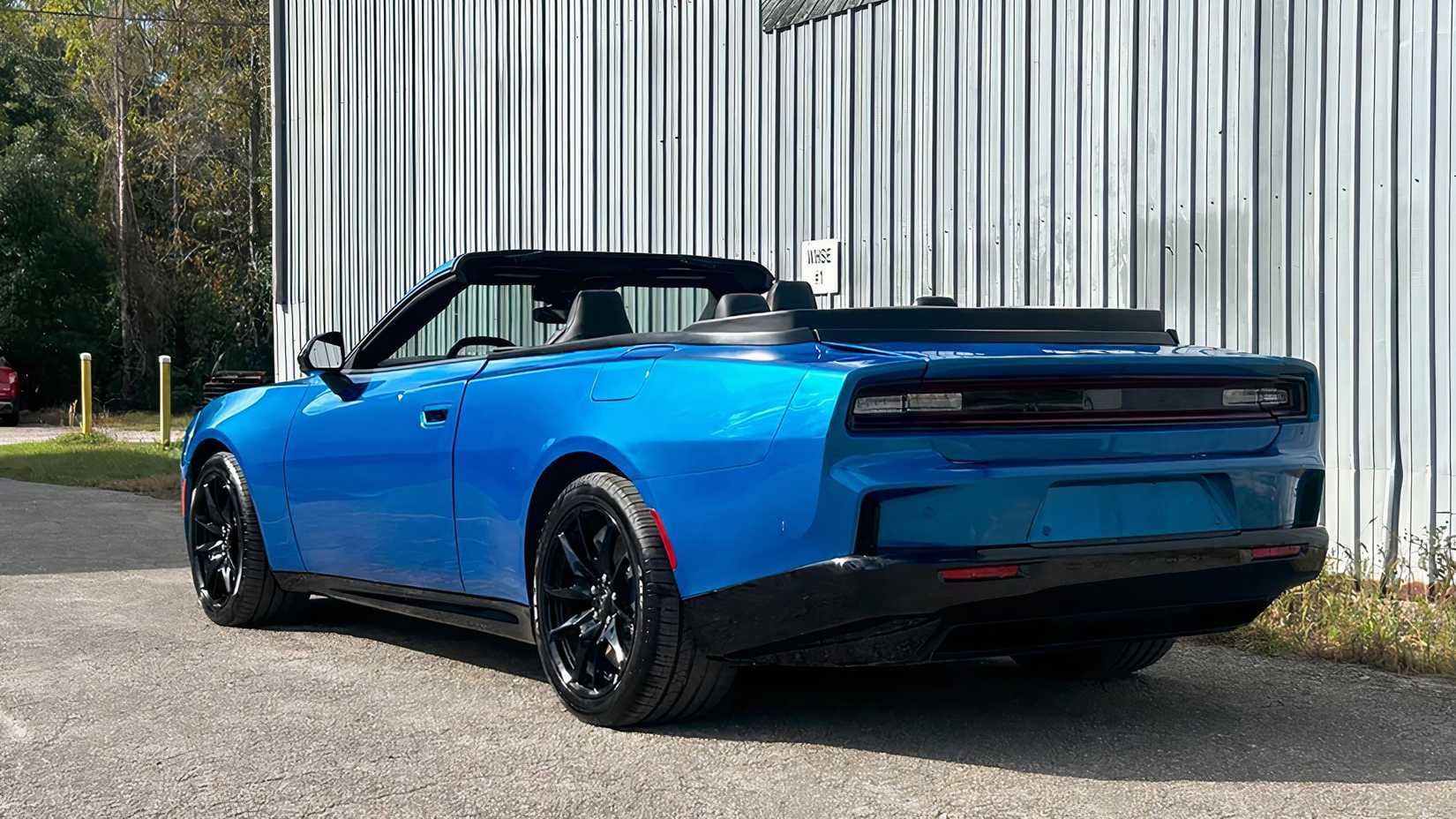 Someone Cut A Dodge Charger Daytona EV's Head Off To Make A Convertible