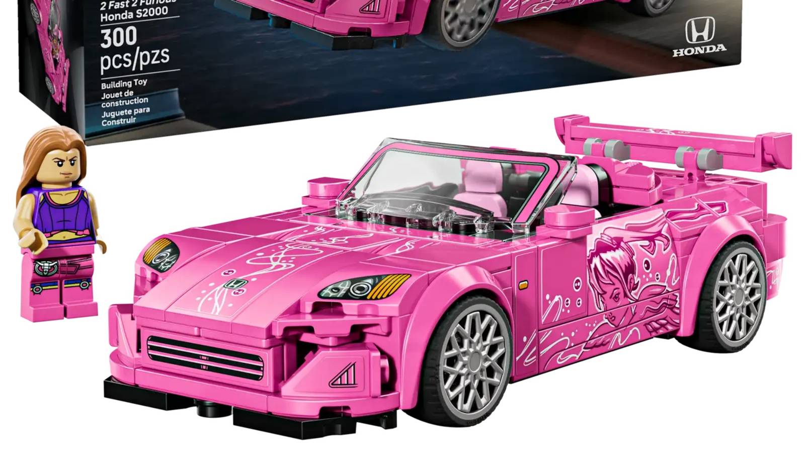 Check Out This Bright Pink Honda S2000 From 2 Fast 2 Furious As A Lego Kit