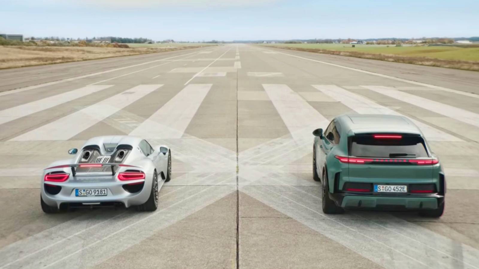 Porsche Cayenne Electric Turbo Beats 918 Spyder In Drag Race