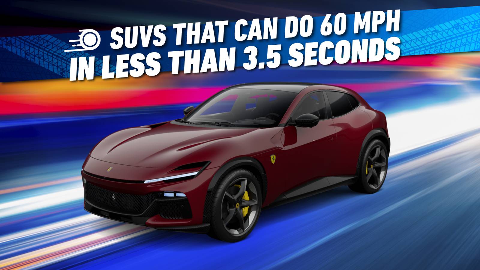 The Only Production SUVs On The Planet That Can Do 60 MPH In Less Than ...