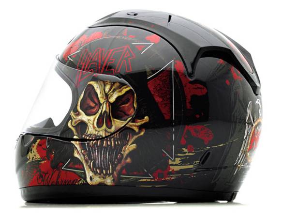 Slayer's limited edition of motorcycle helmets