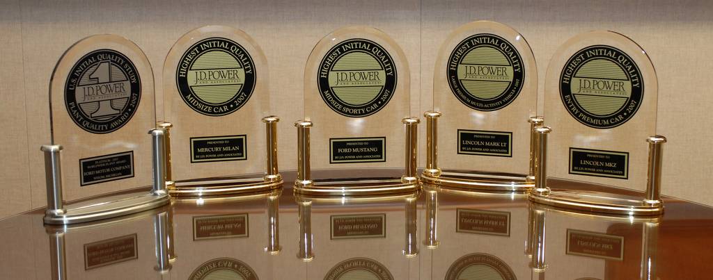 Group Photo Of Ford's J.D. Power Awards