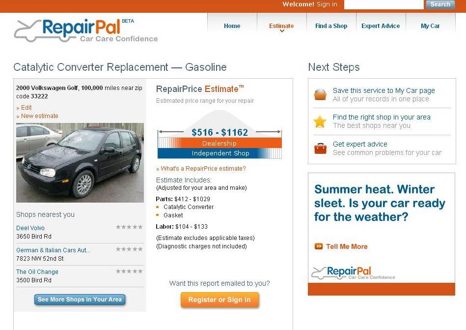 RepairPal tells you if your mechanic is ripping you off