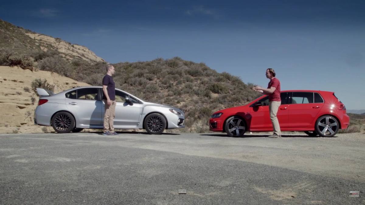 Volkswagen Golf R Vs. Subaru WRX STI: Video