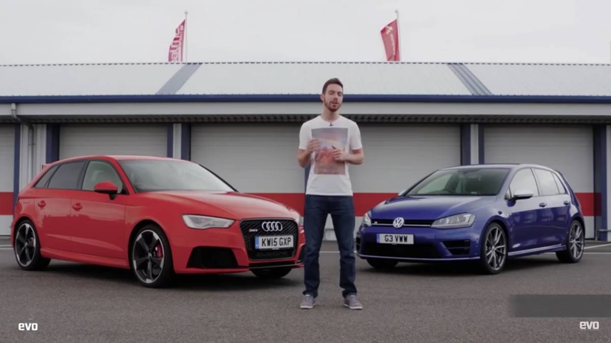 Audi RS3 VS Volkswagen Golf R: Video
