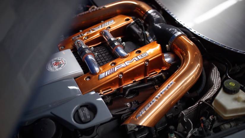 This is not an original Mercedes SL Gullwing, but you can't tell and it ...