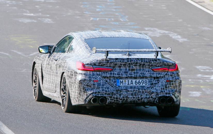 BMW M8 Caught Testing With Rear Wing