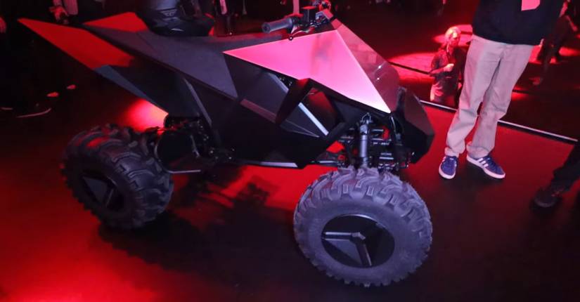 Tesla unveiled its rad new “Cyberquad” electric ATV prototype at the ...