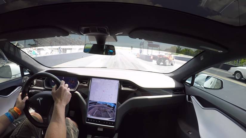 Tesla Model S Performance With The 'Cheetah Stance' Sets A New Quarter ...