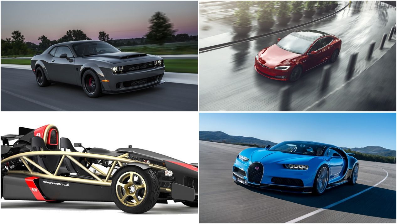 10 Fastest Gas-Powered Mainstream Cars To 60 MPH