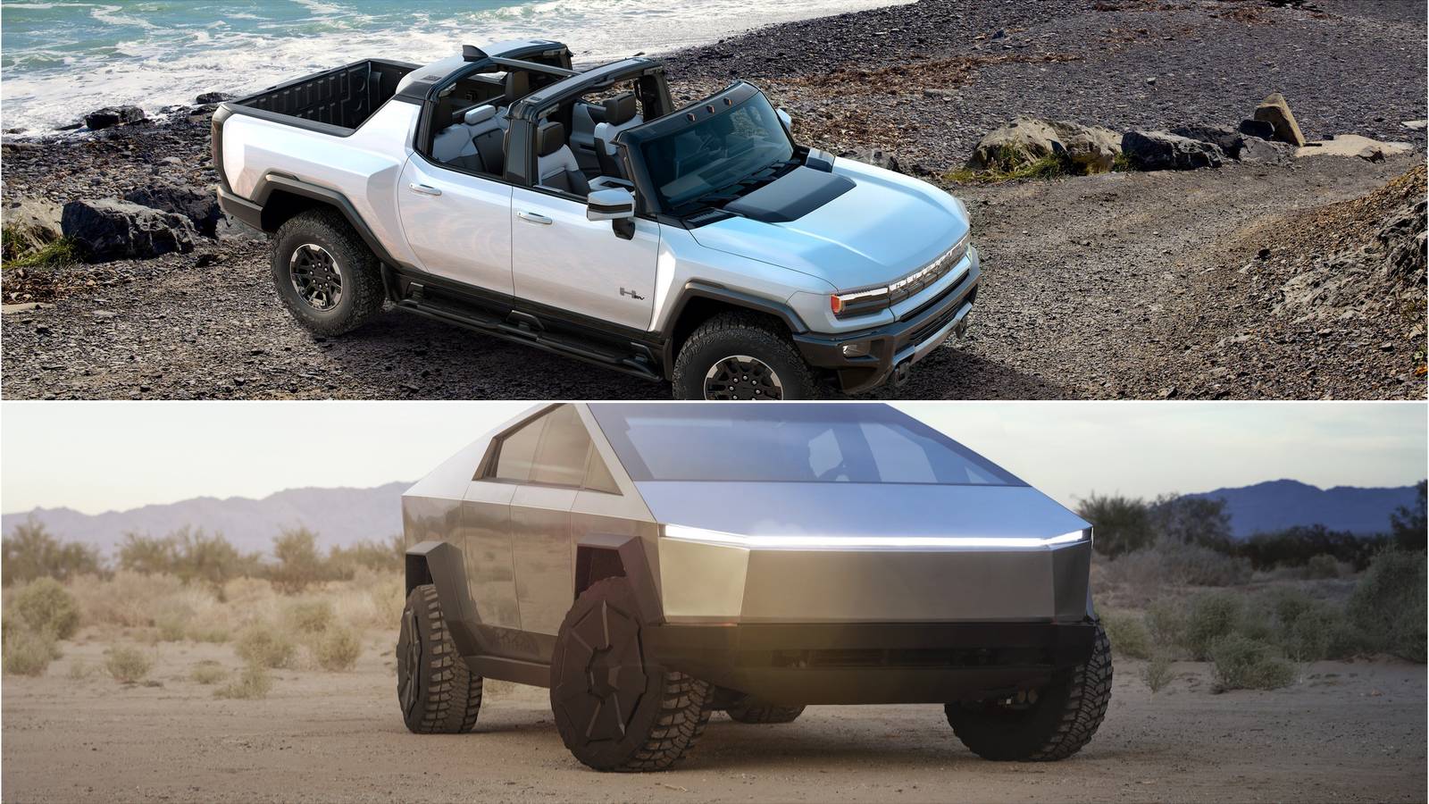 Quick Comparison: GMC Hummer EV vs Tesla Cybertruck