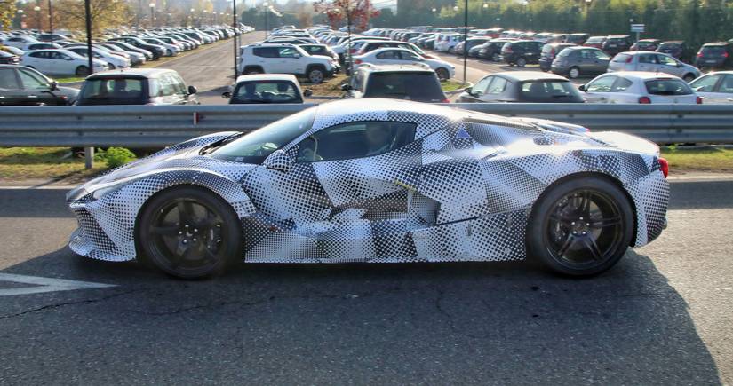 Ferrari Hypercar Mule Spotted Testing
