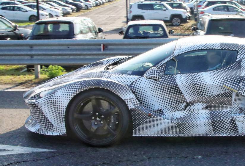 Ferrari Hypercar Mule Spotted Testing