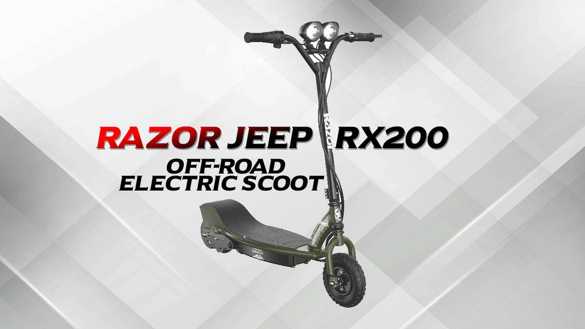 The Jeep RX 200 With Razor Is An Off-Road Electric Scoot For When The ...