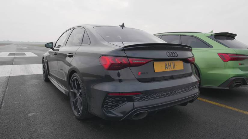 Watch The Audi RS3 Annihilate Its Big Brother, The RS6 Avant, On The ...