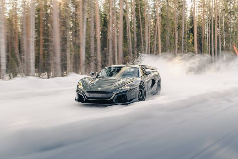 Rimac Nevera Plays In Snow One Last Time Before Customer Deliveries ...