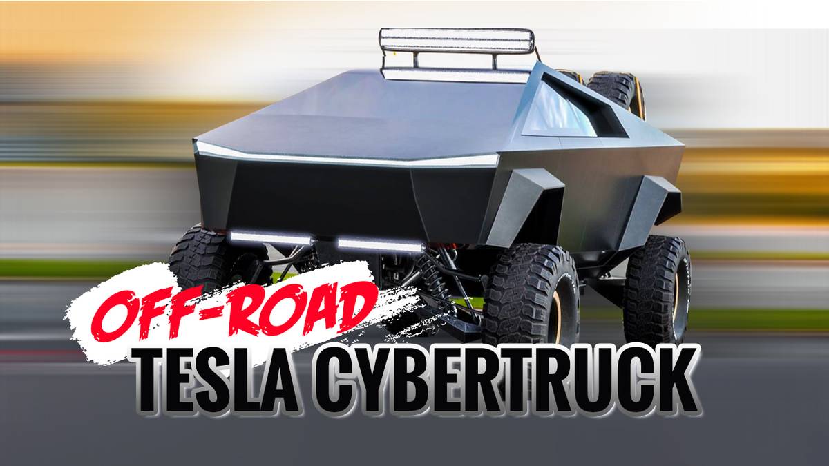 Rendering: An Off-Road Tesla Cybertruck With the Angles to go Anywhere