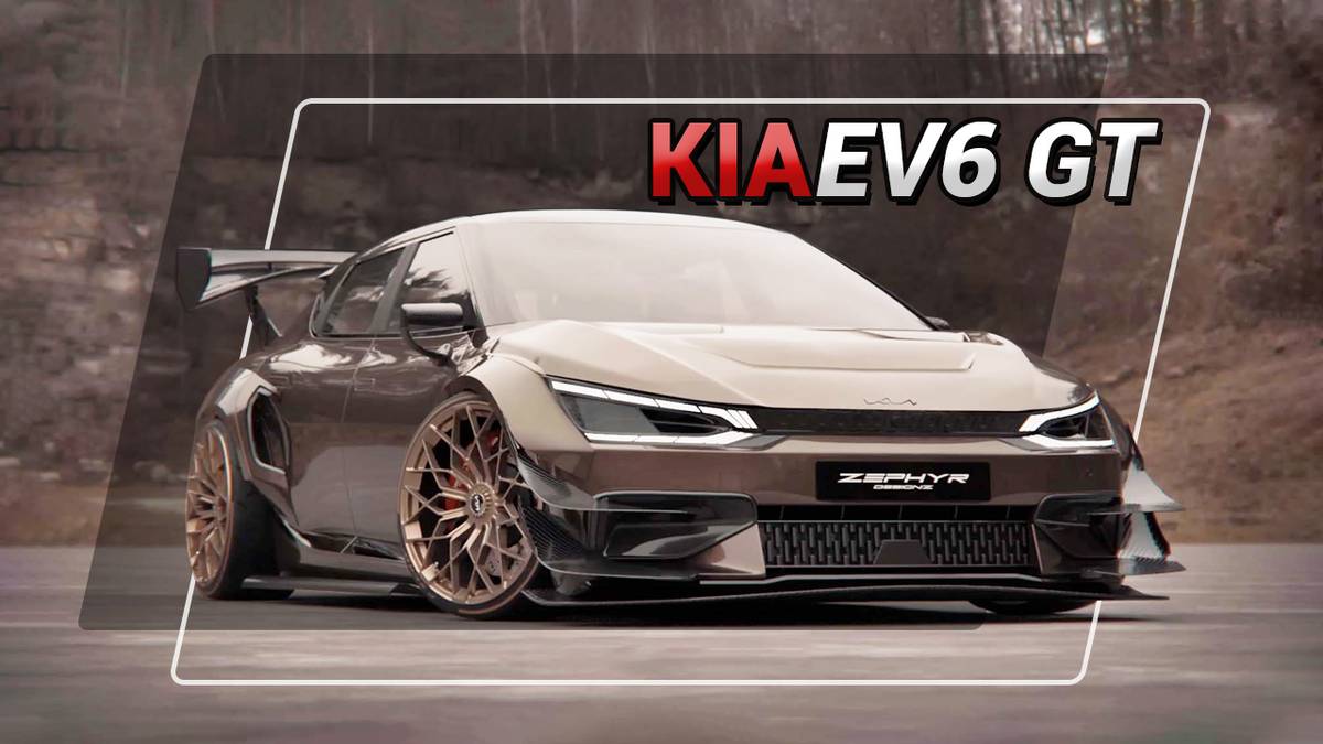 Rendering: The Kia EV6 GT Looks Mean With a Wide Body And Massive Wing