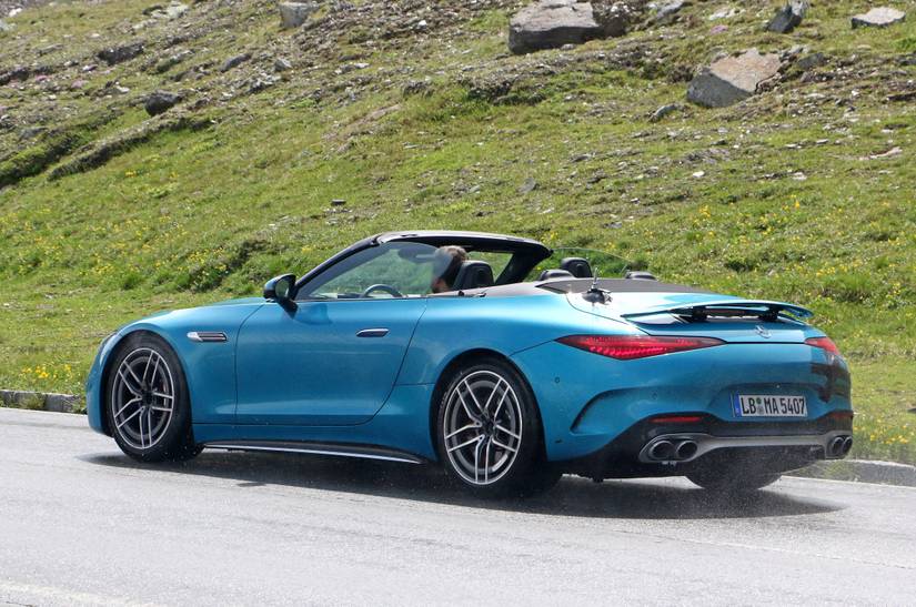 Spy Shots: An Early Look at the 2024 Mercedes-AMG SL53 PHEV