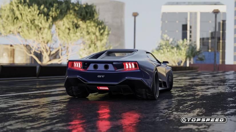 How This Rendered Mid-Engined Mustang Would Be Different From The Ford GT