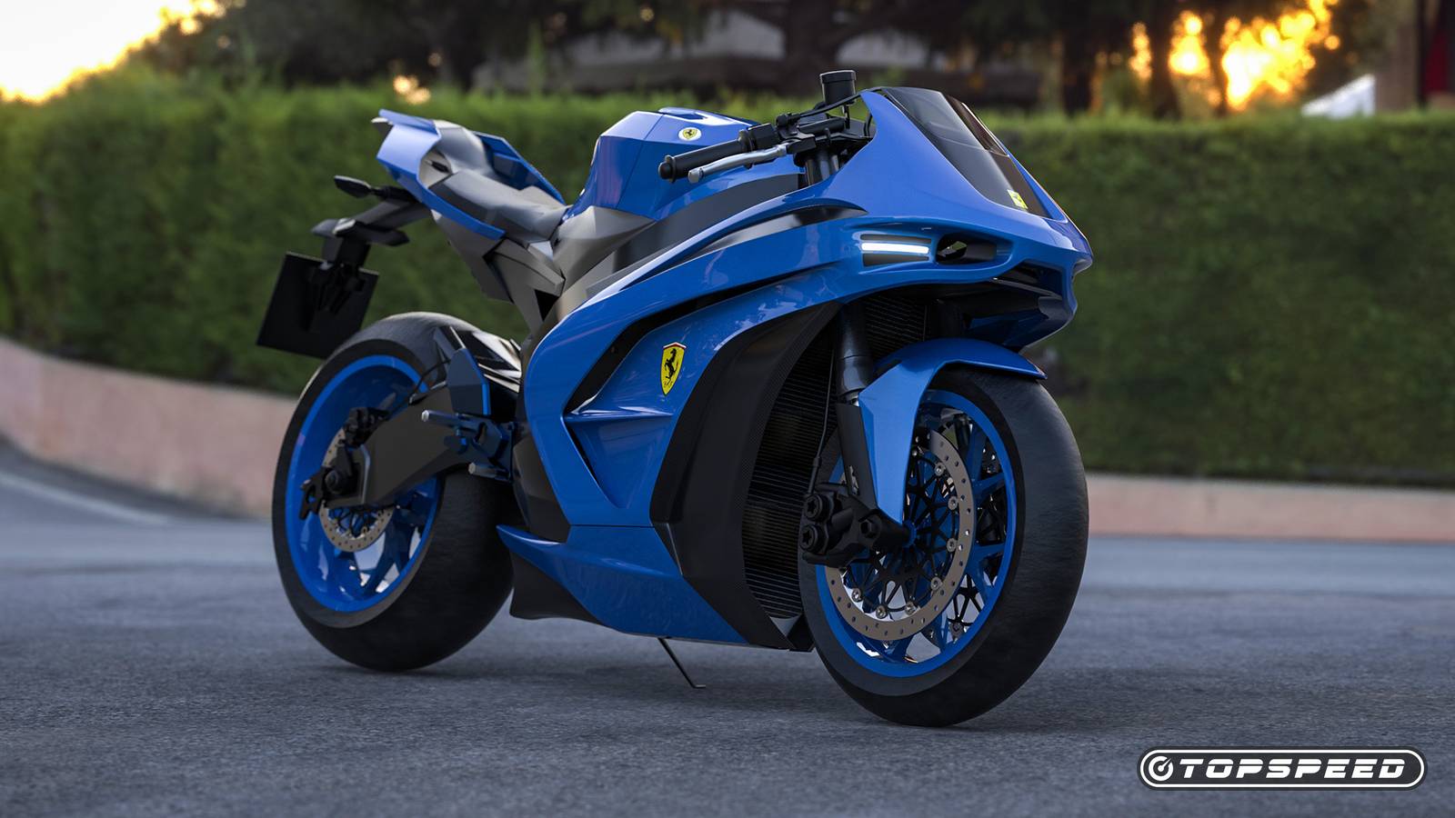 Here's A Ferrari Motorcycle Render That'll Give You Serious Daydreams